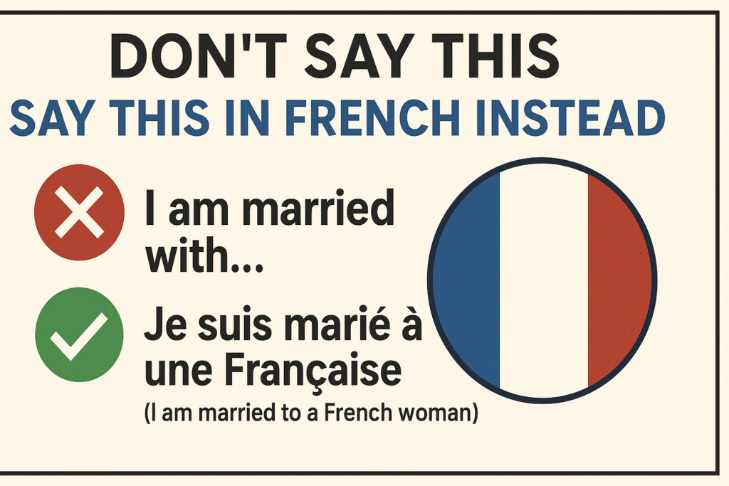 Don’t Say This in English — Say This in French Instead | Common French ...